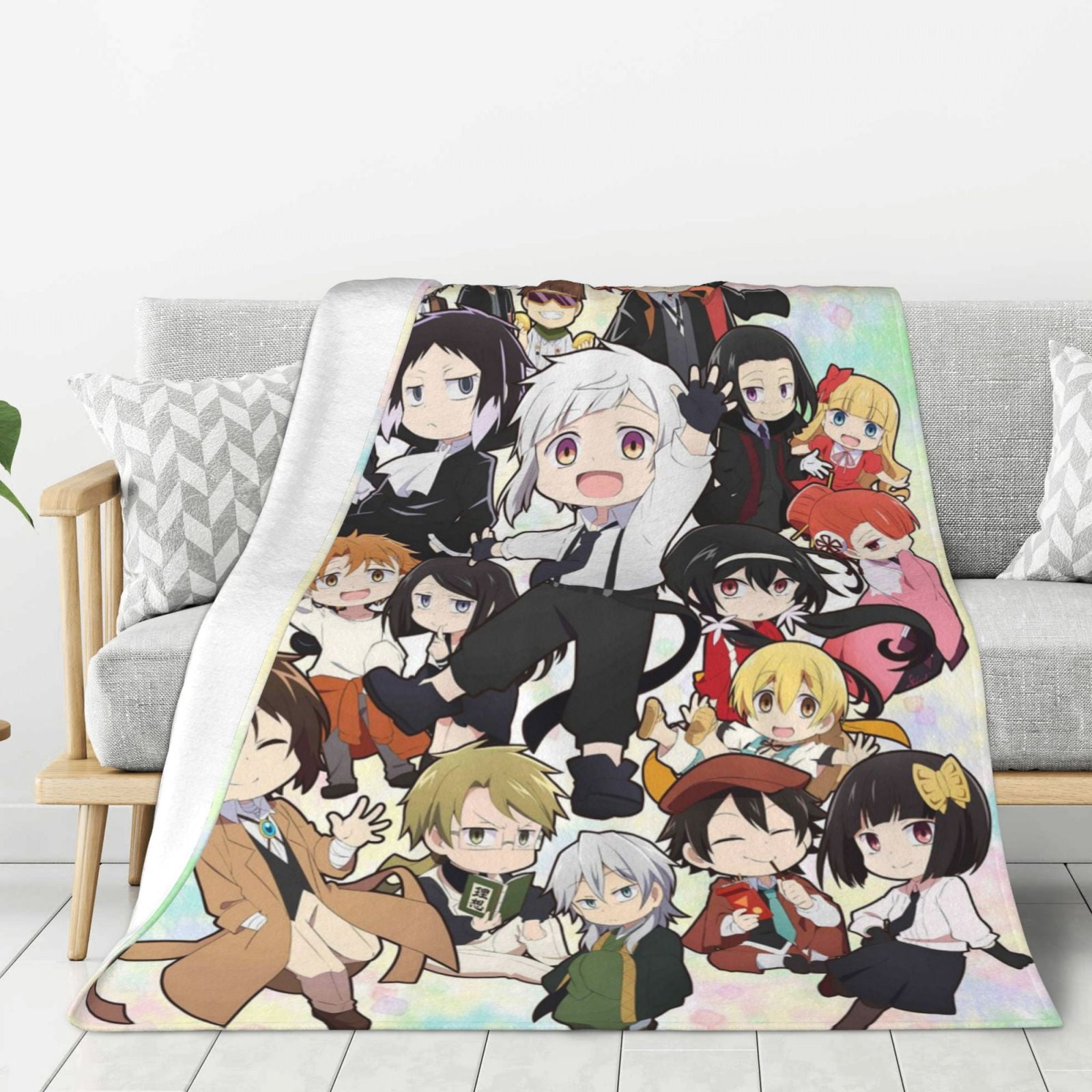 Bungo Stray Dogs Blanket Cozy Ultra-Soft Micro Flannel Throw Blanket ...