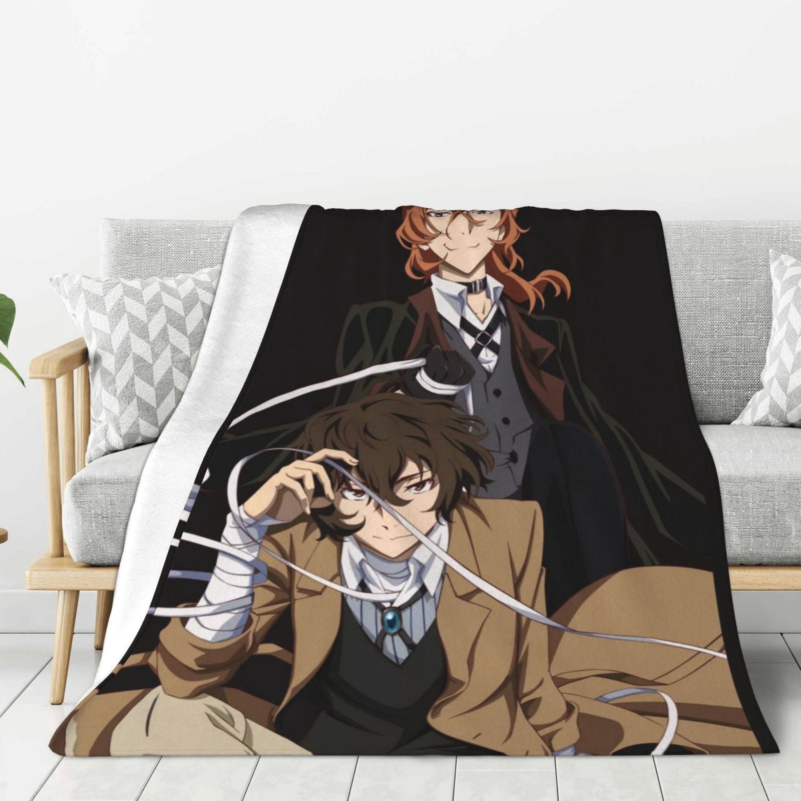 Bungo Stray Dogs Blanket Cozy Ultra-Soft Micro Flannel Throw Blanket ...