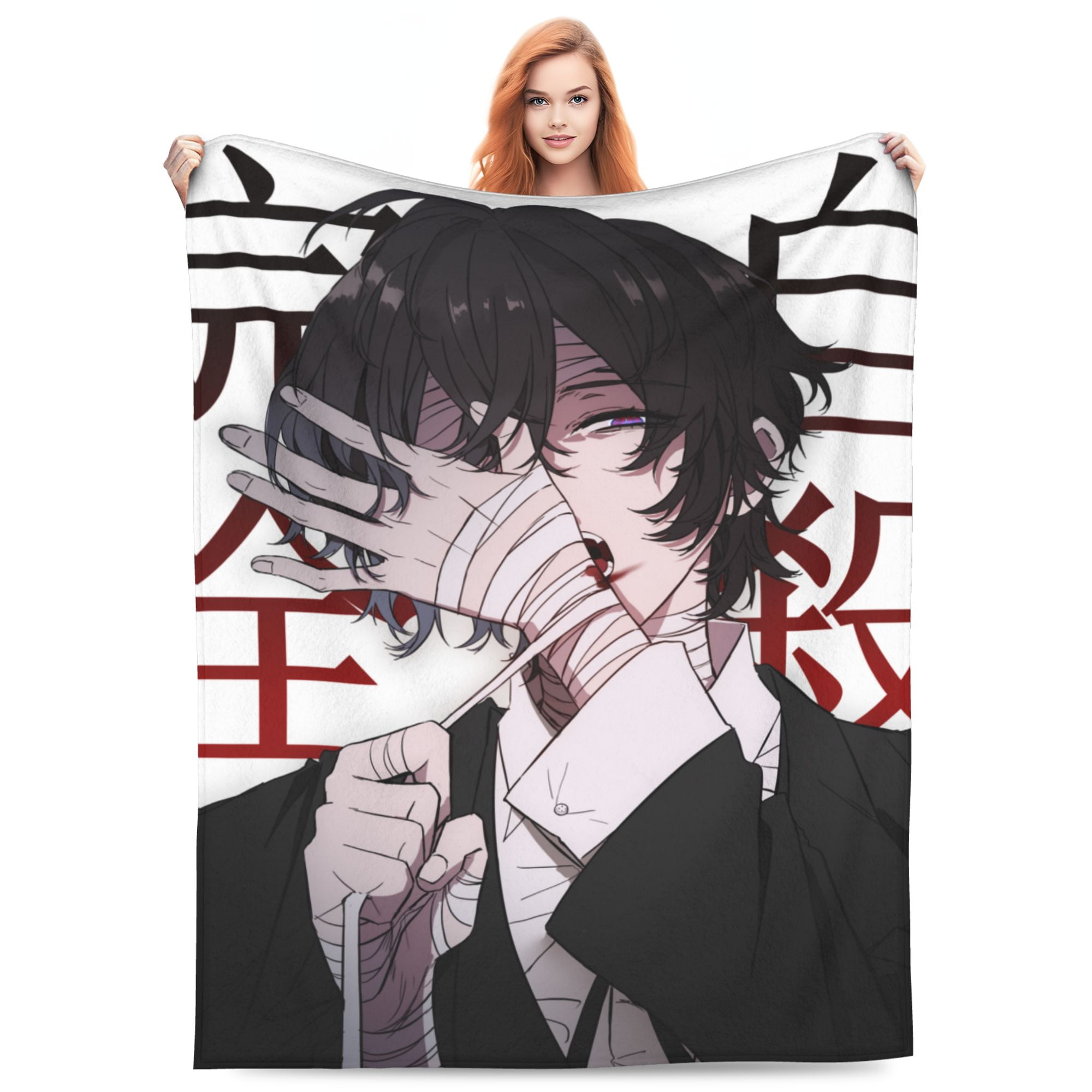 Bungo Stray Dogs Dazai Osamu Bed Blanket 3D Printed Throw Blanket ...