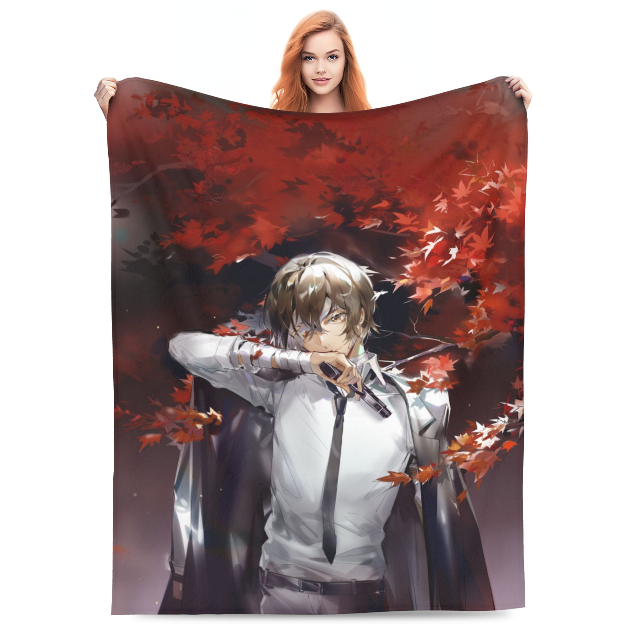 Bungo Stray Dogs Dazai Osamu Bed Blanket 3D Printed Throw Blanket ...