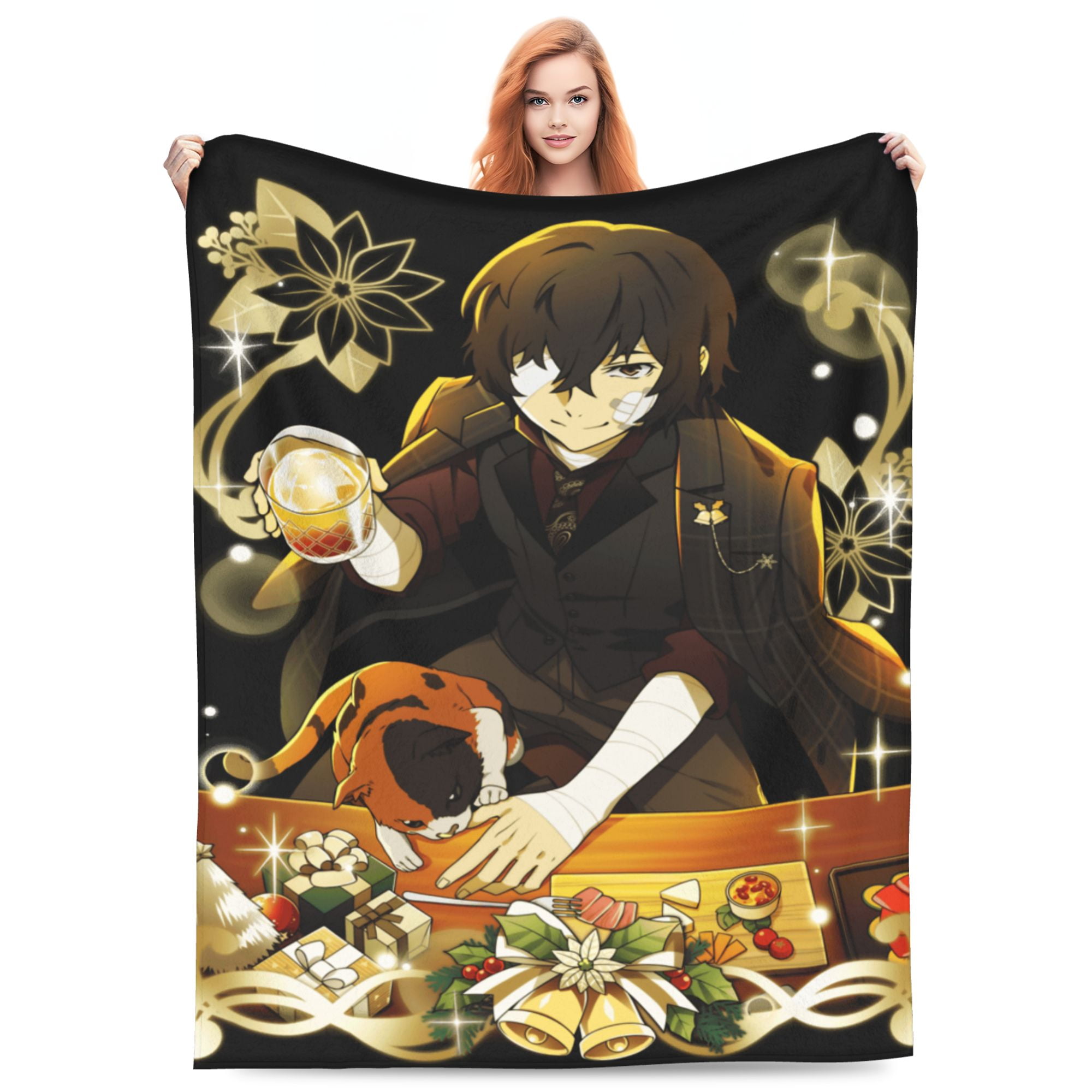 Bungo Stray Dogs Dazai Osamu Bed Blanket 3D Printed Throw Blanket ...