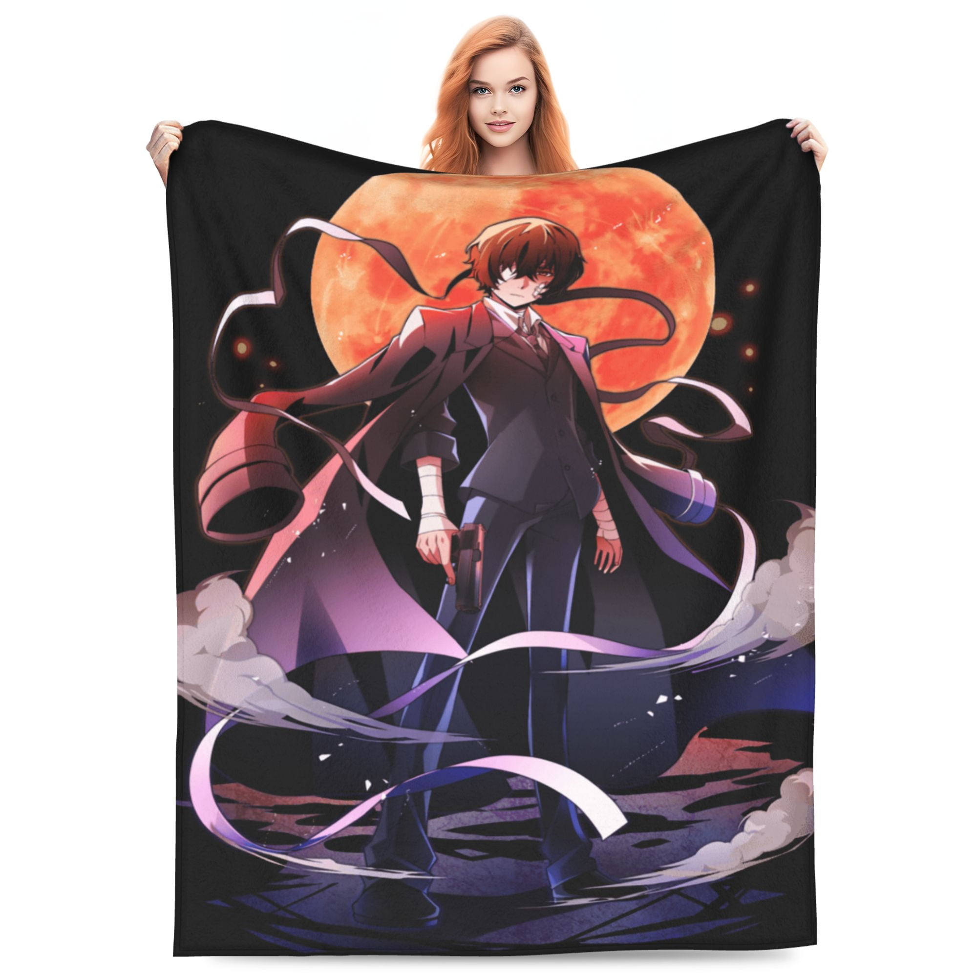 Bungo Stray Dogs Dazai Osamu Bed Blanket 3D Printed Throw Blanket ...