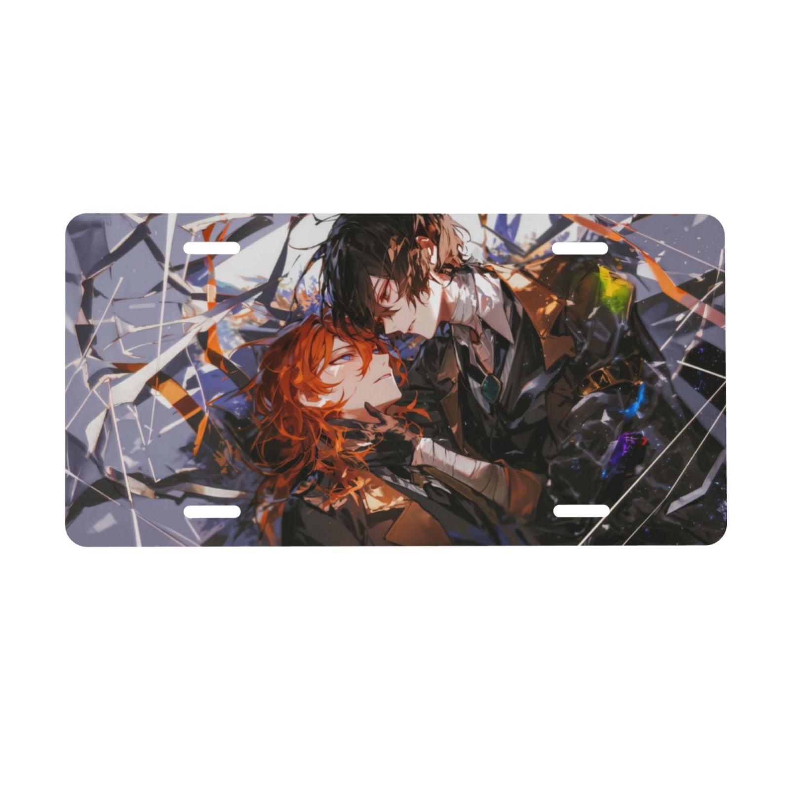 Bungo Stray Dogs Dazai Osamu Chuya Nakahara License Plate, Car Front ...