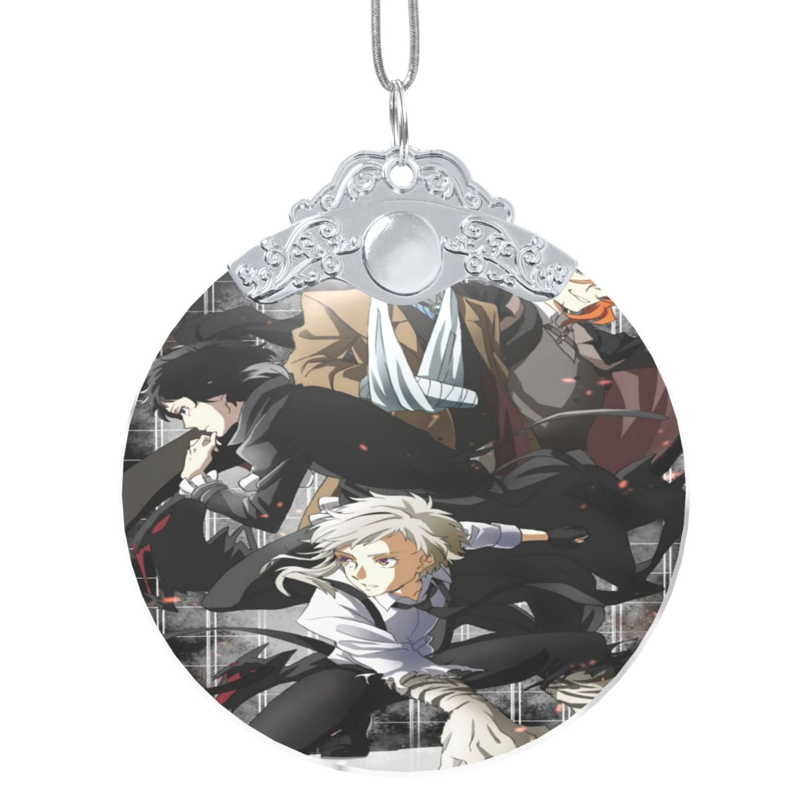 Bungo Stray Dogs Dazai Osamu Round Glass Pendant Christmas Decoration ...