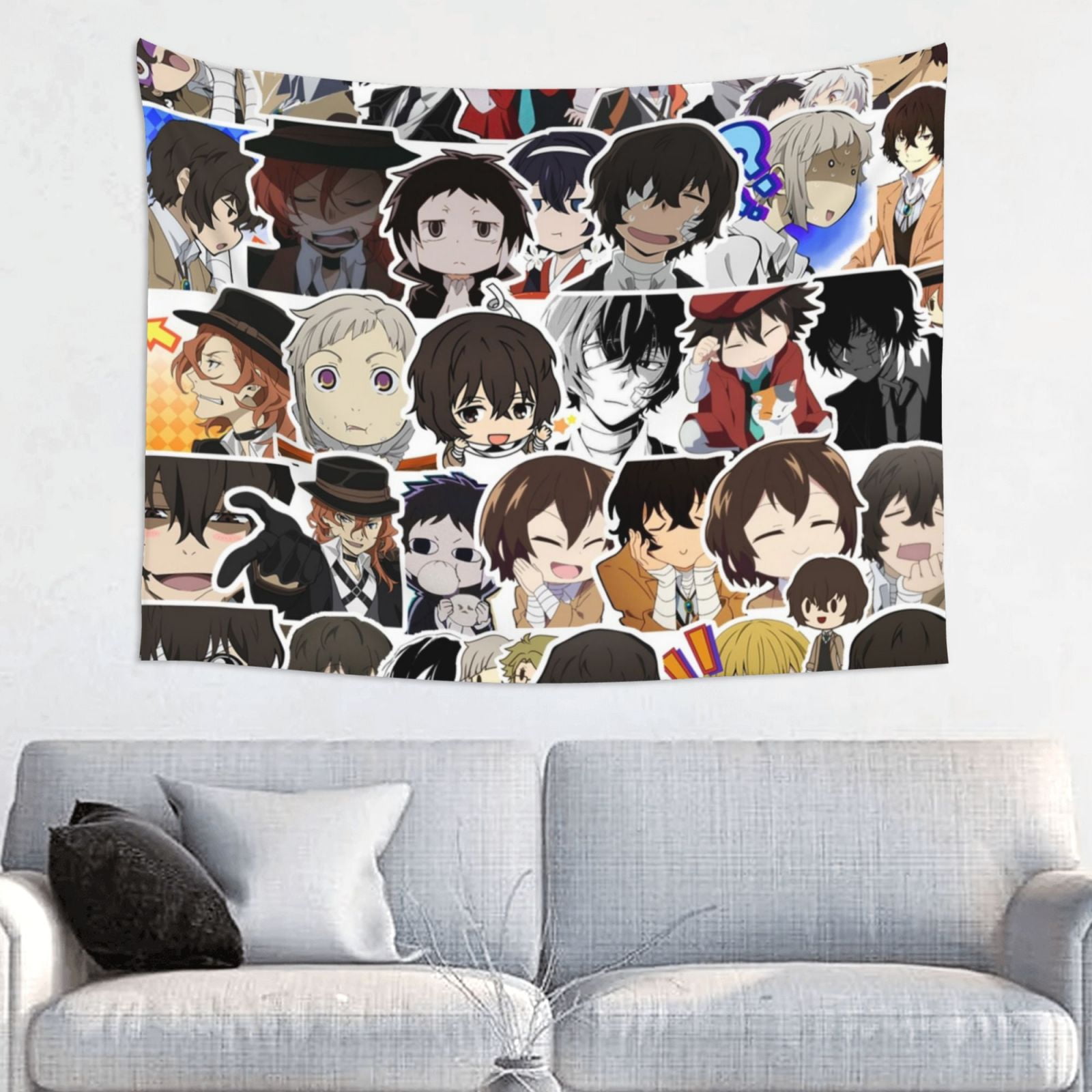 Bungo Stray Dogs Dazai Osamu Tapestry Anime Poster Large Background ...
