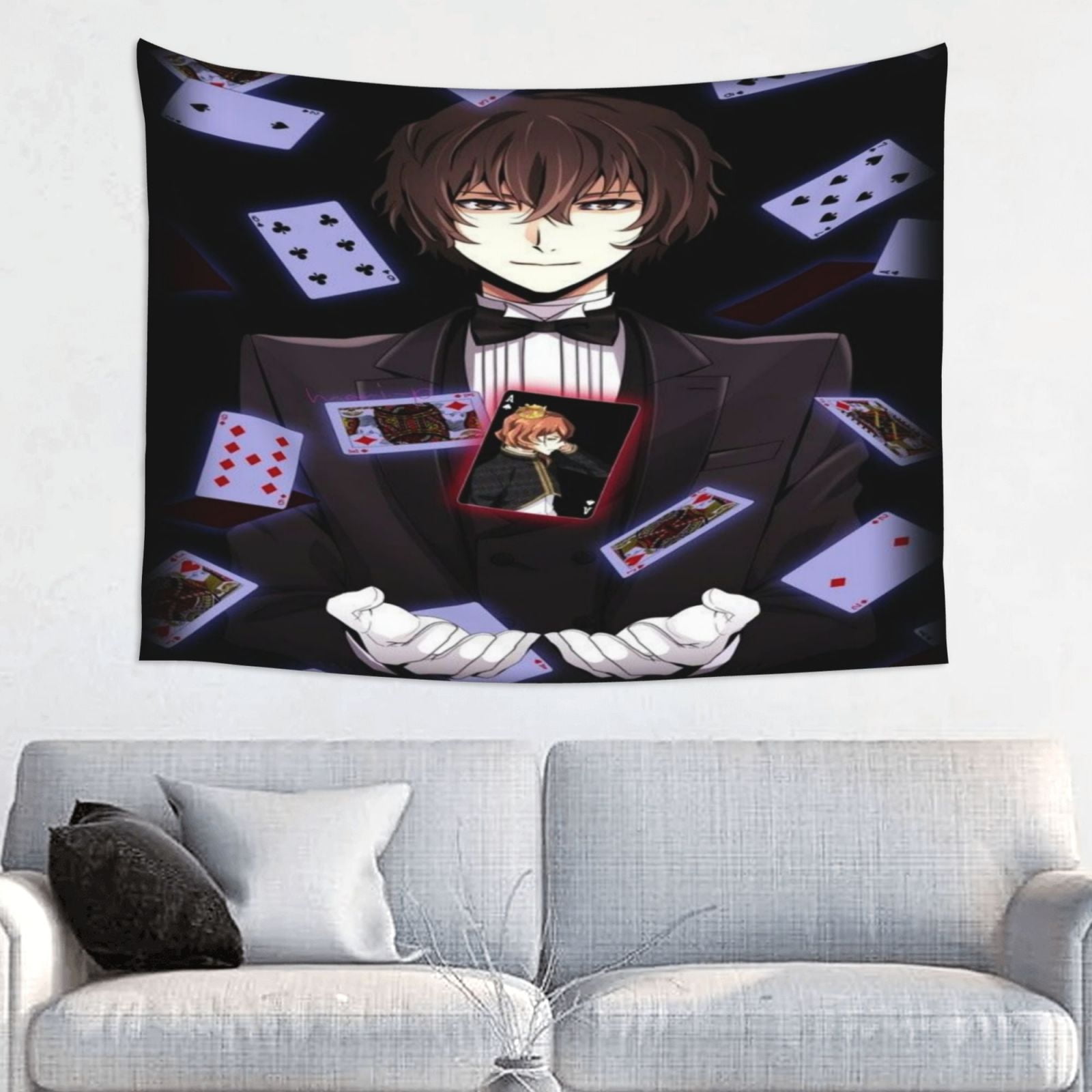 Bungo Stray Dogs Dazai Osamu Tapestry Anime Poster Large Background ...