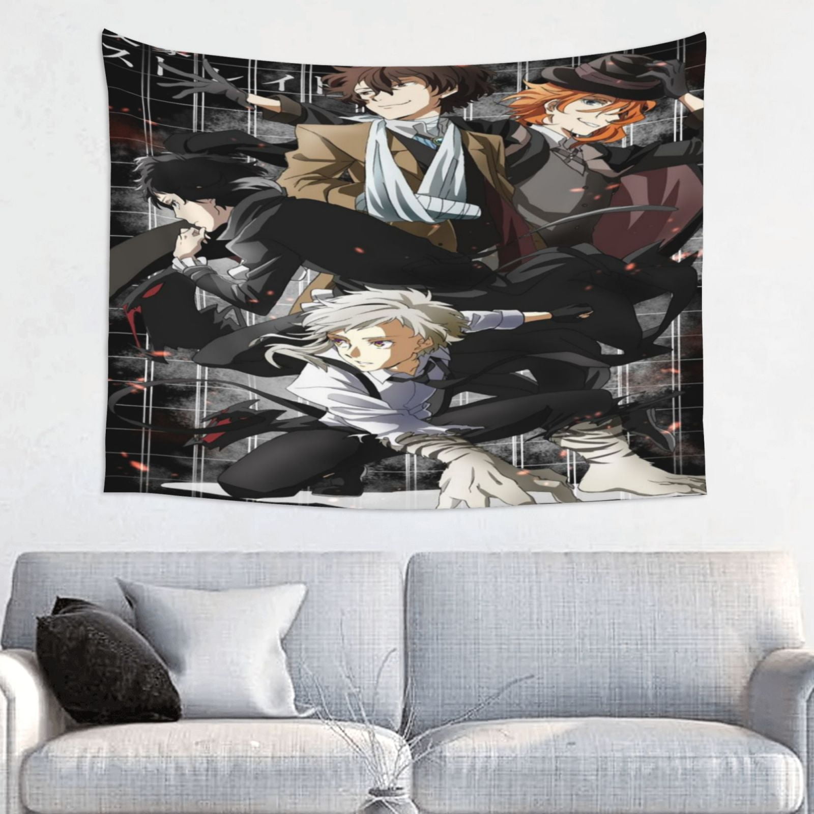 Bungo Stray Dogs Dazai Osamu Tapestry Anime Poster Large Background ...