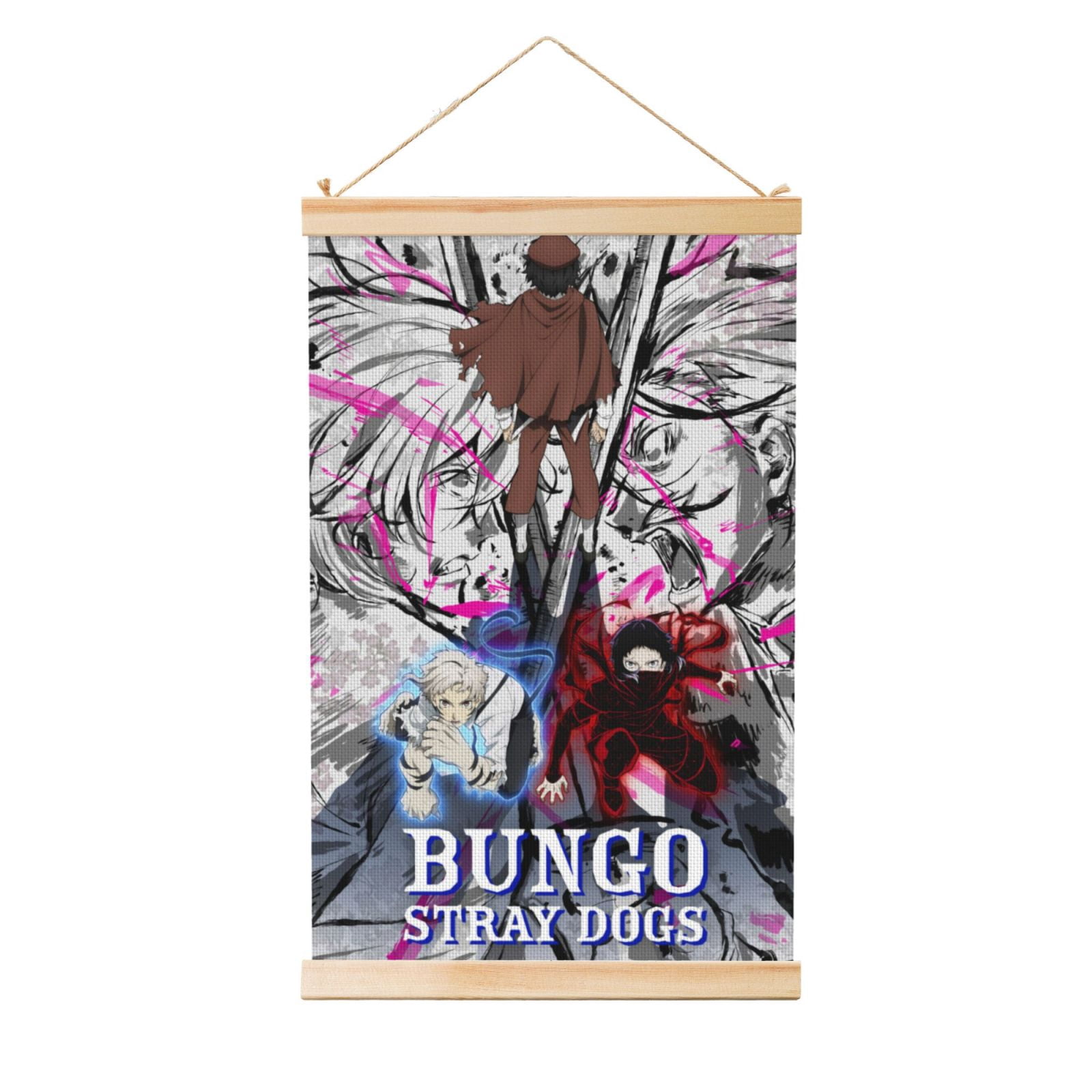 Bungo Stray Dogs Posters Wall Hanging Wooden Shaft Poster Wall Art ...