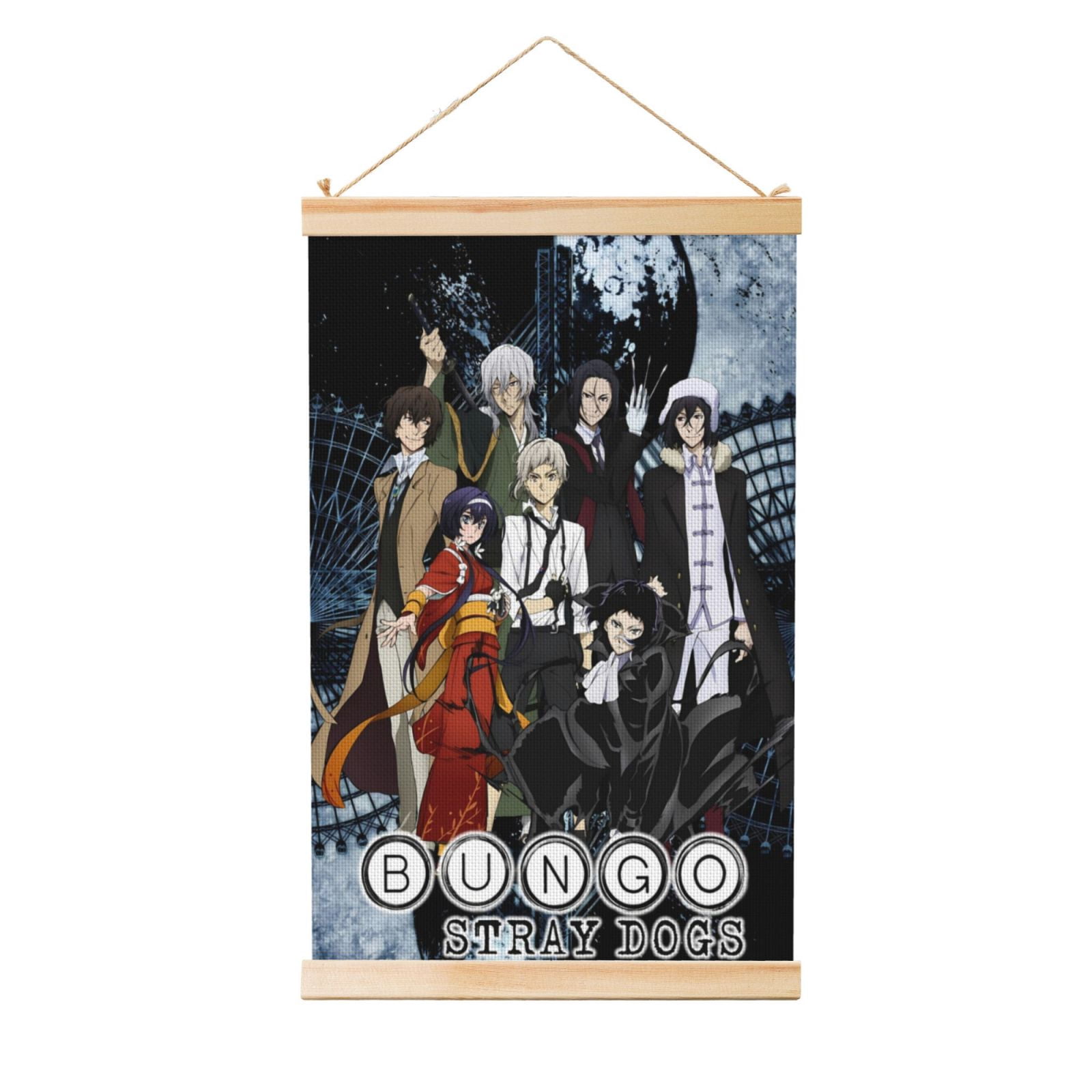 Bungo Stray Dogs Posters Wall Hanging Wooden Shaft Poster Wall Art ...