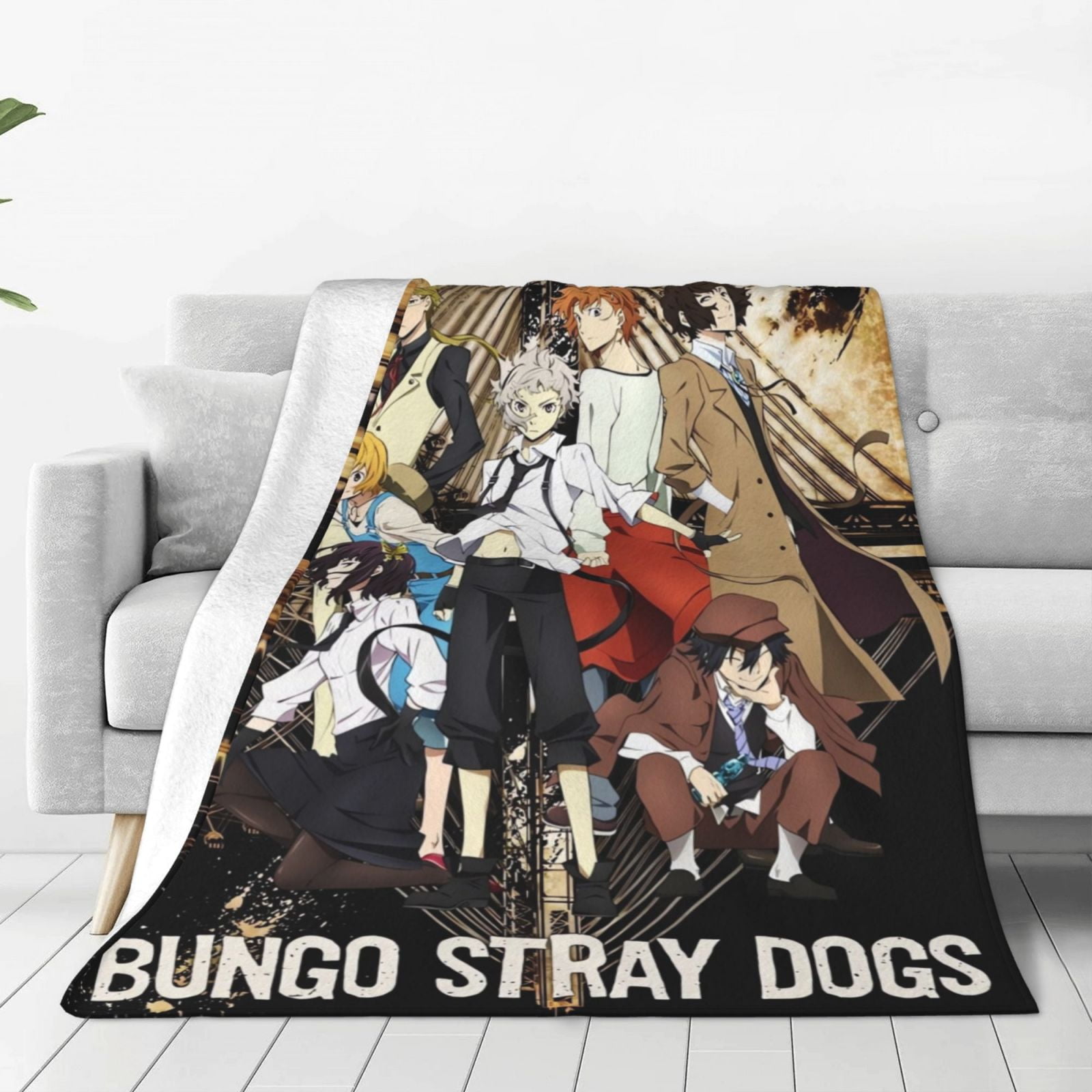 Bungo Stray Dogs Throw Blanket Couch Bed Sofa Soft Lightweight Warm ...