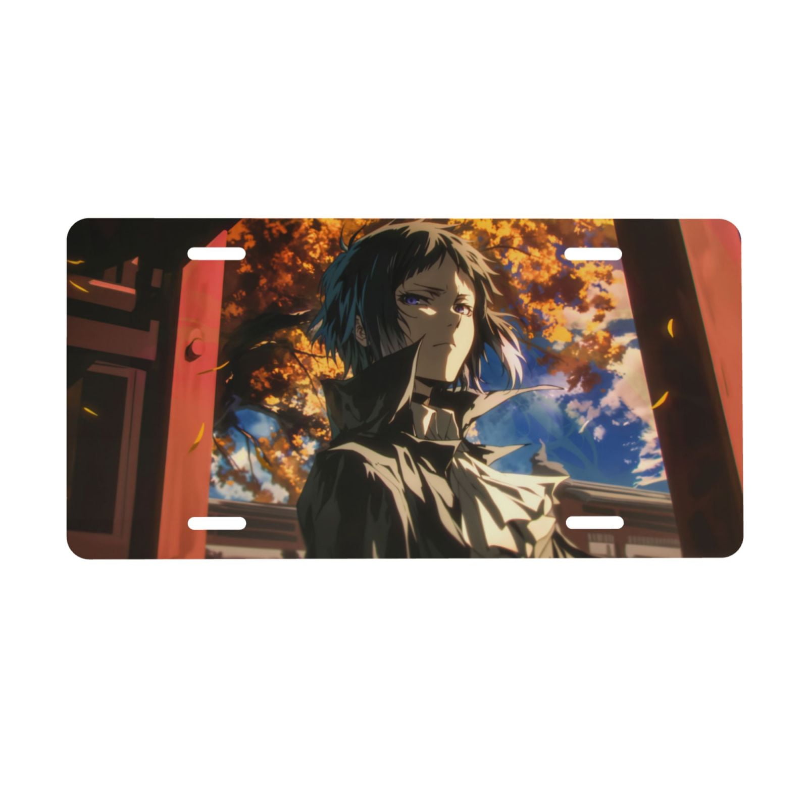 Bungou Stray Dogs Akutagawa Ryuunosuke License Plate, Car Front License ...