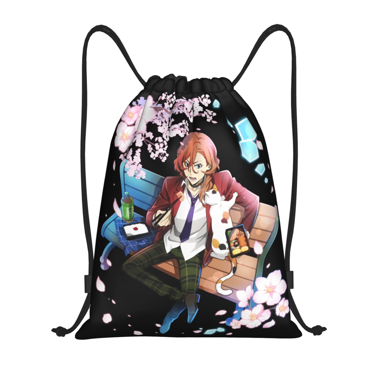 Bungou Stray Dogs Chuya Nakahara Drawstring Backpack Sports Gym ...