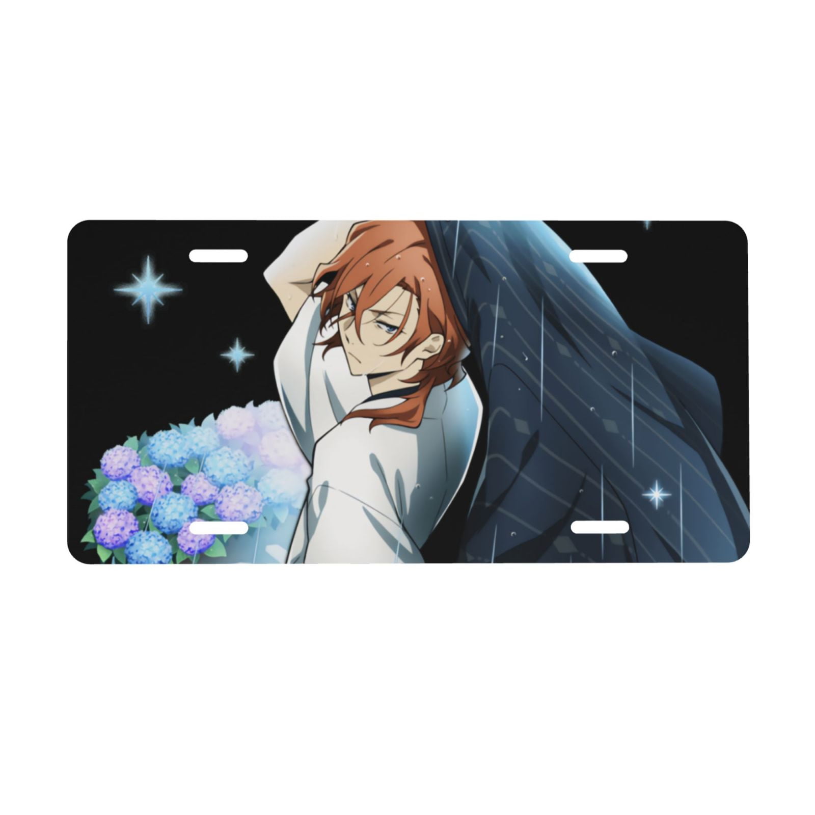 Bungou Stray Dogs Chuya Nakahara License Plate, Car Front License ...
