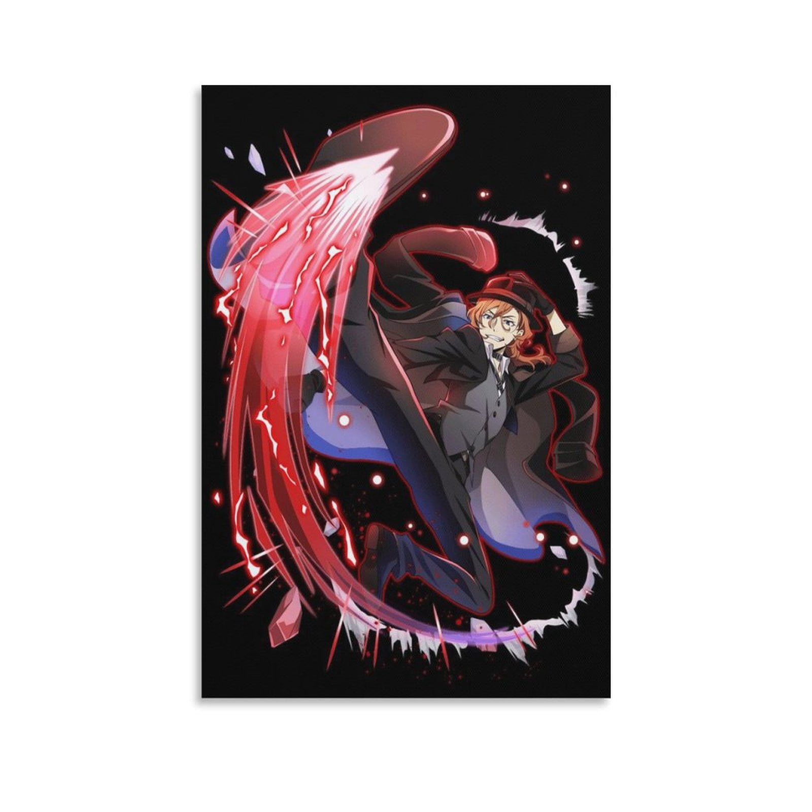 Bungou Stray Dogs Poster Chuuya Nakahara Canvas Wall Art Poster ...
