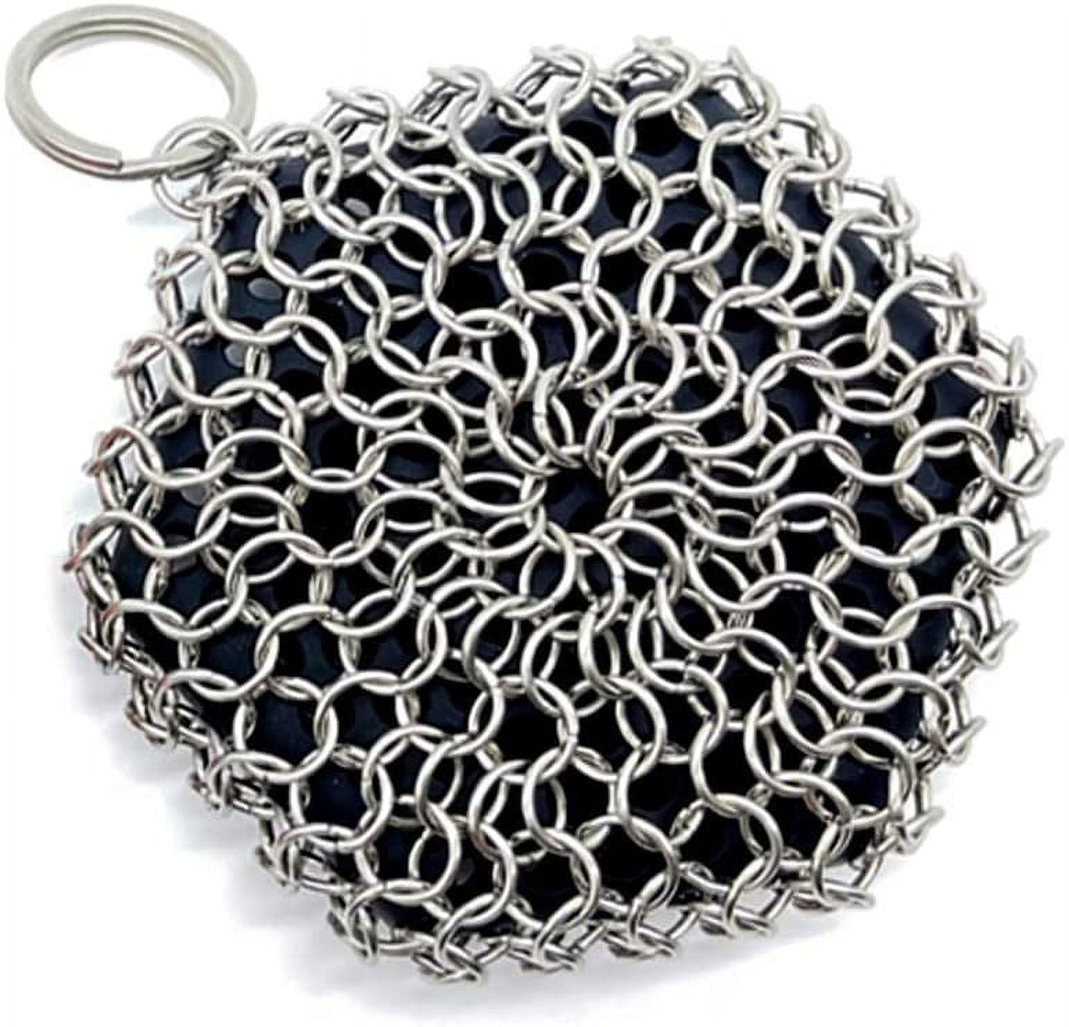 Bunhut Cast Iron Skillet Cleaner Scrubber Upgraded 316 Stainless Steel ...