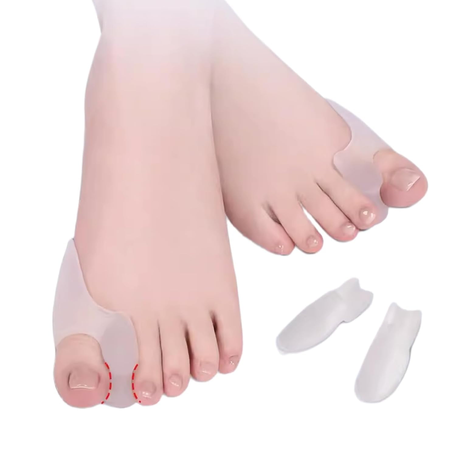 Bunion Corrector Pads, 2 Pack Gel Toe Pads for Hallux Valgus and ...