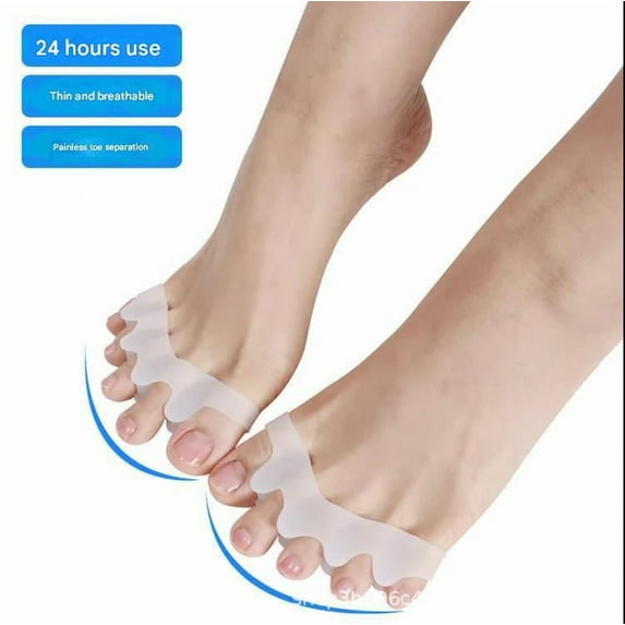 Bunion Corrector Silicone Toe Separator Splint 5 Hole Chain Wearable ...