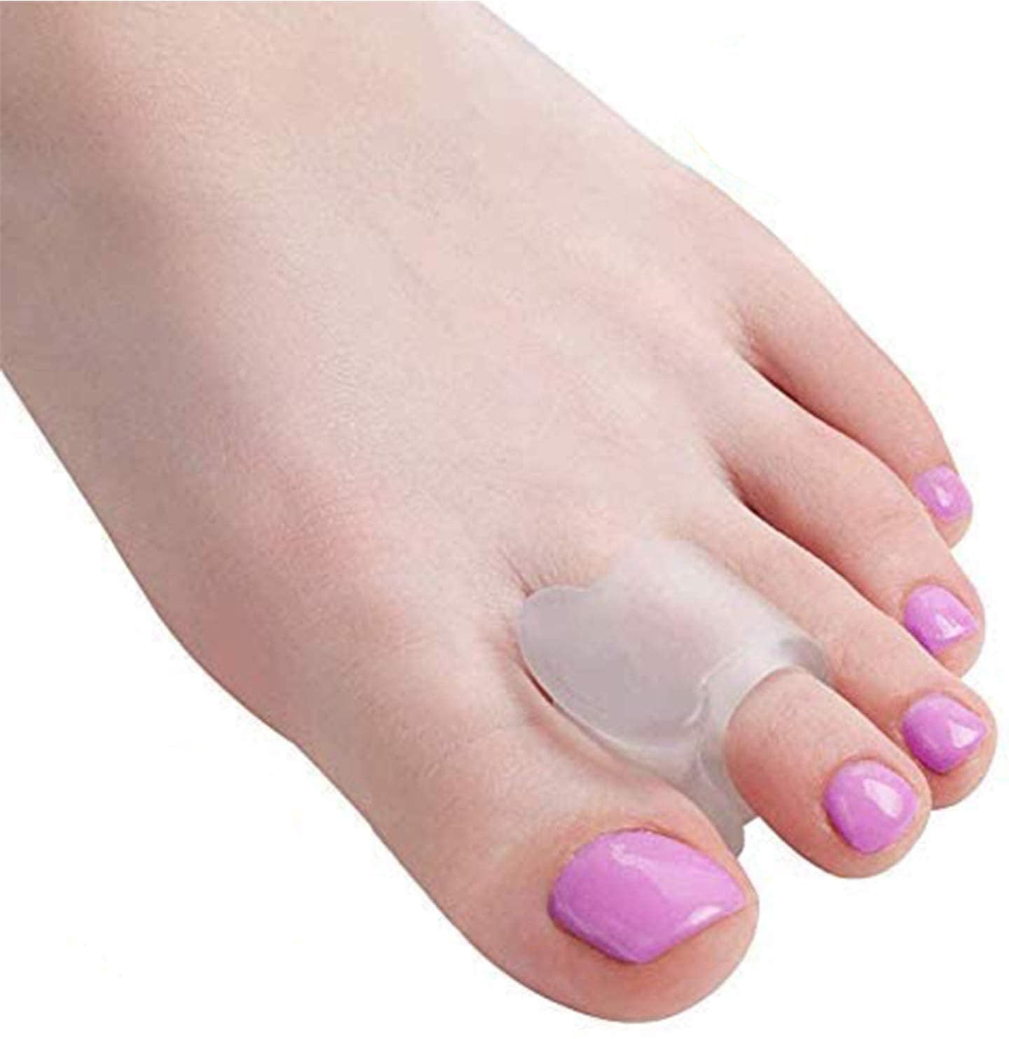 Bunion Corrector Toe Separators - Clear, 2 Pairs - Toe Spacer for ...