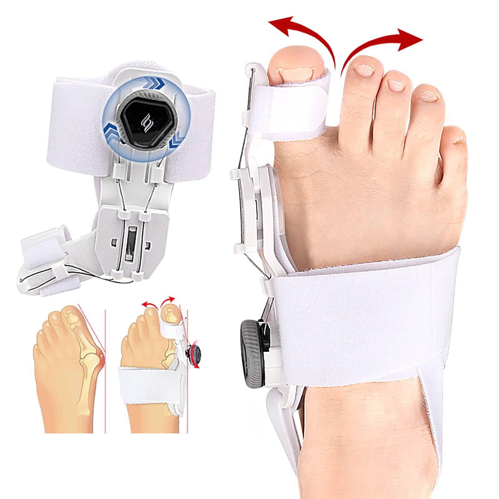 Bunion Corrector for Women/Men, Adjustable Big Toe Straightener & Pain ...