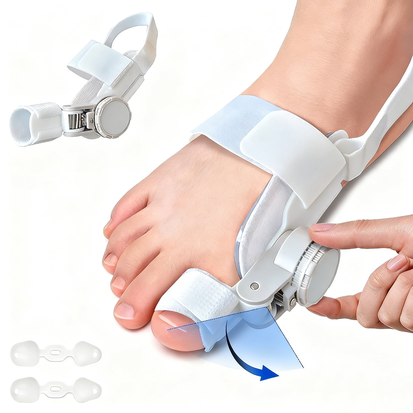 Bunion Corrector for Women & Men with Adjustable Knob Silicone Pad ...