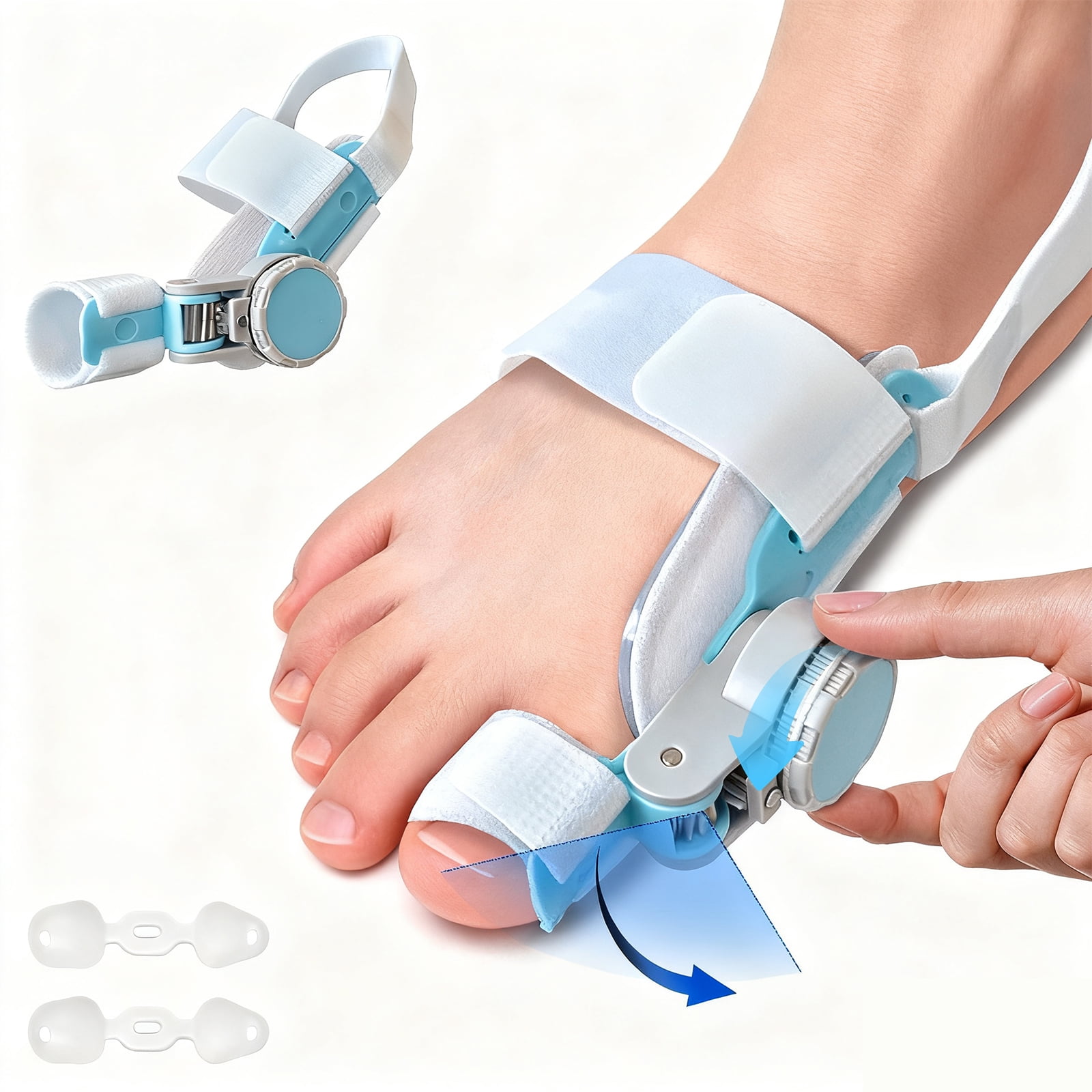 Bunion Corrector for Women & Men with Adjustable Knob Silicone Pad ...