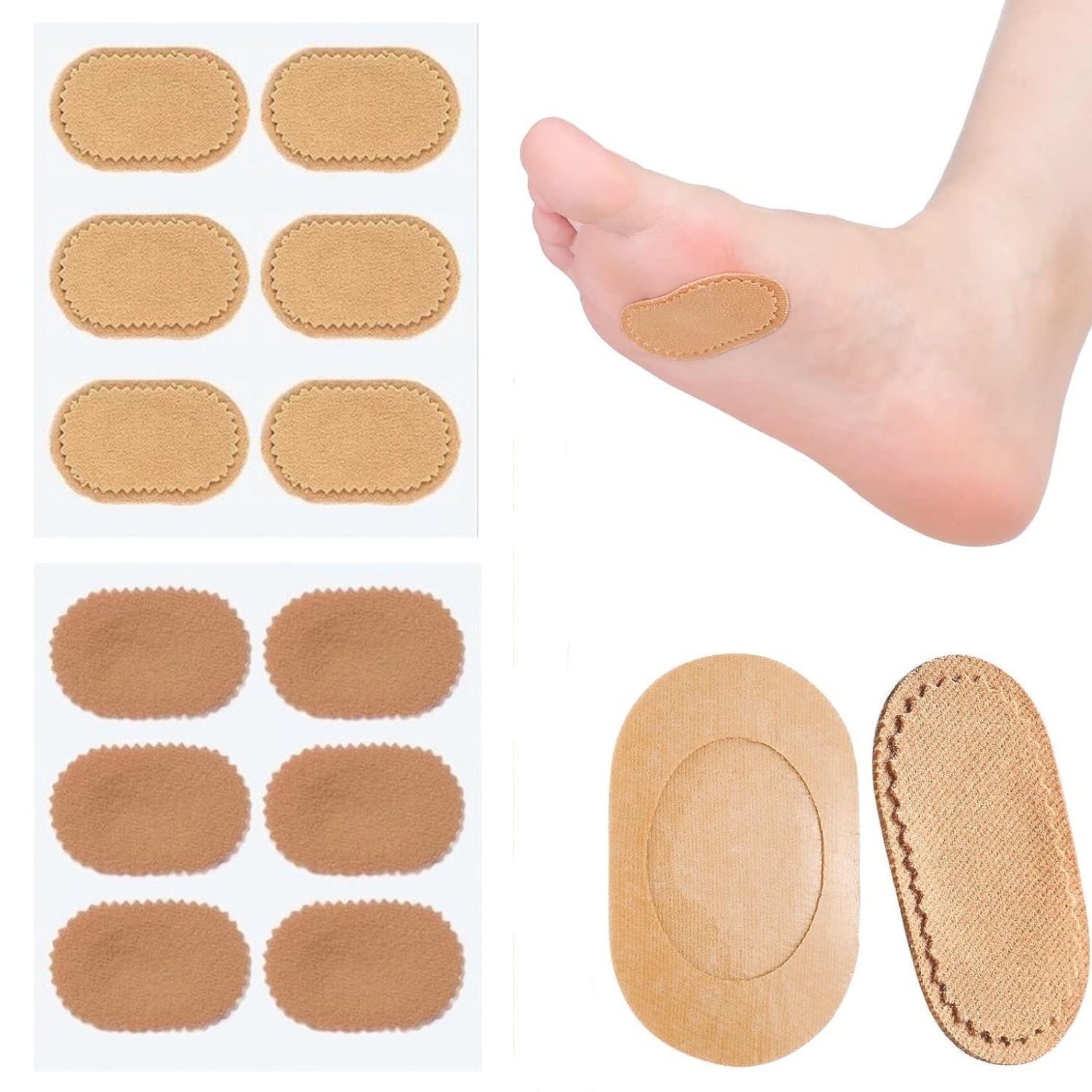 Bunion Cushions Pads,12 Pcs Protector Patches, Bunion Pain Relief Pads ...