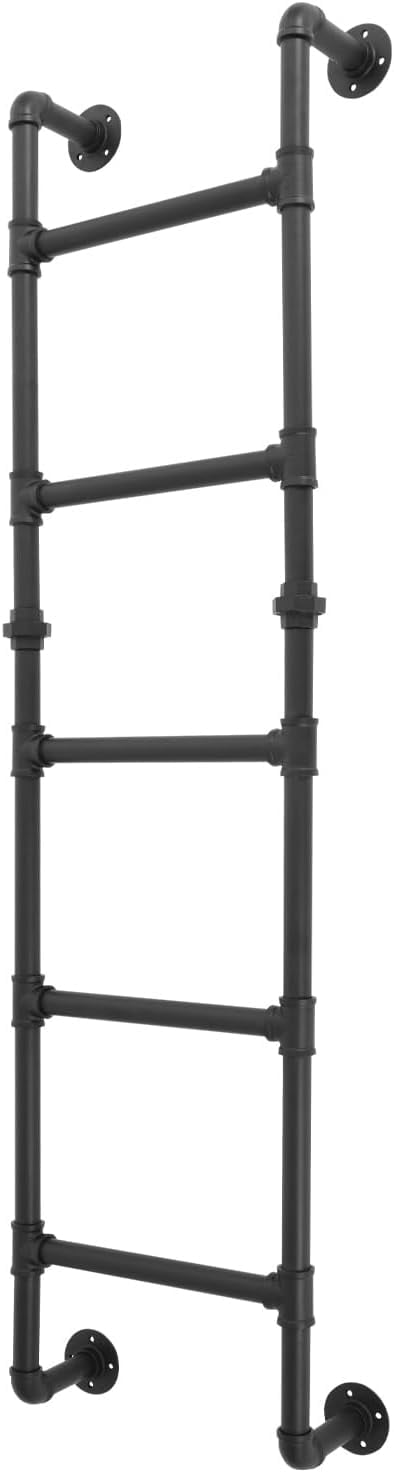 Bunk Bed Ladder, 5.57FT Basement Window Well Egress Ladder Wall Mounted ...