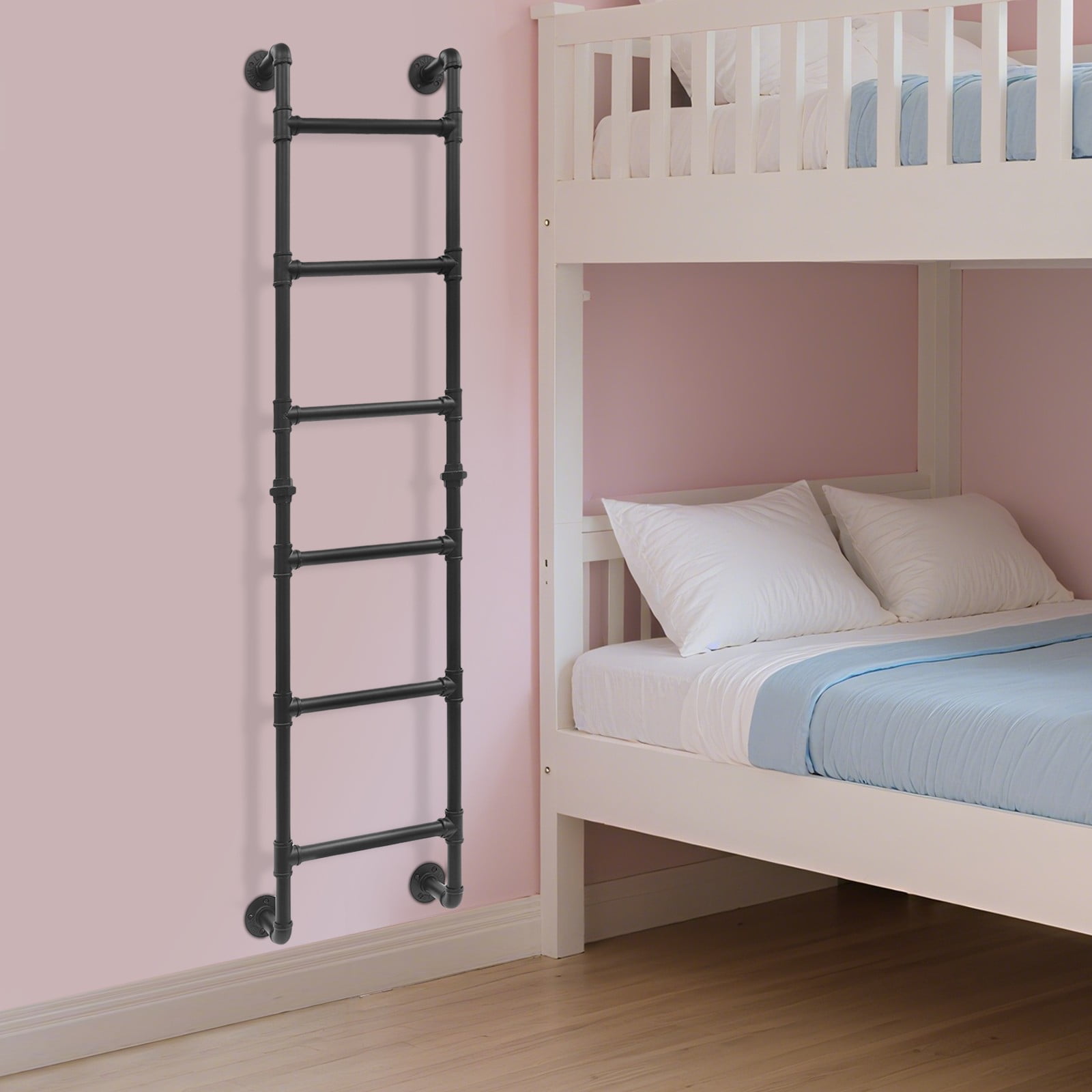 Bunk Bed Ladder 6-Step Ladder High Loft Attic Step Ladders Stool Ladder ...