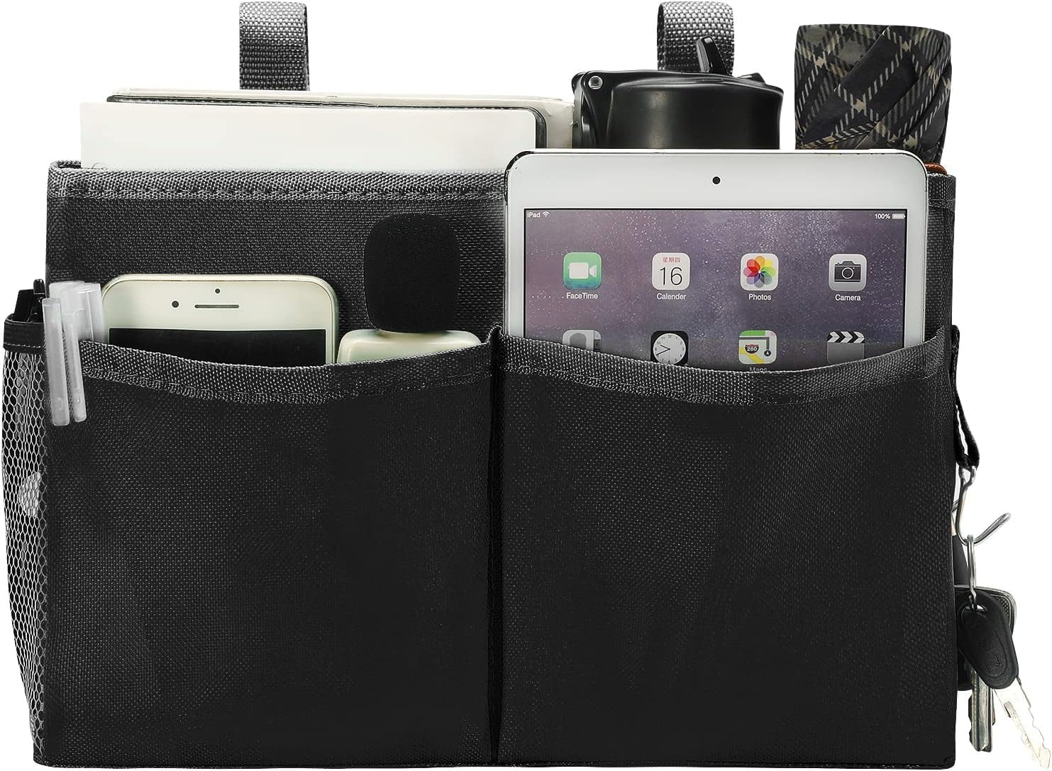 Bunk Bed Organizer, Bedside Caddy Hanging Bed Organizer Storage Bag 8 ...