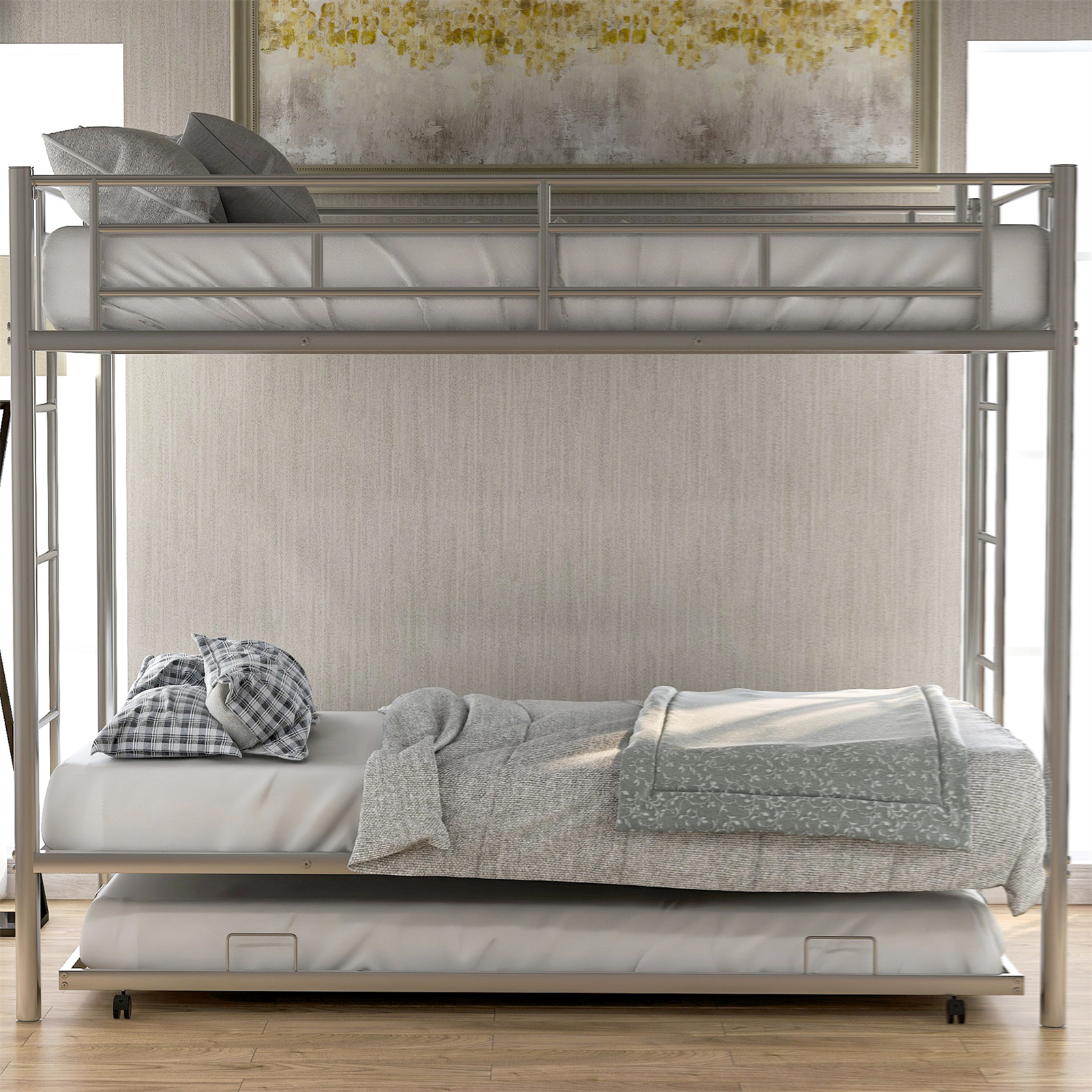 Bunk Beds Twin Over Twin, Bed Frame, Bunk Bed, Twin Over Twin Bunk Bed ...