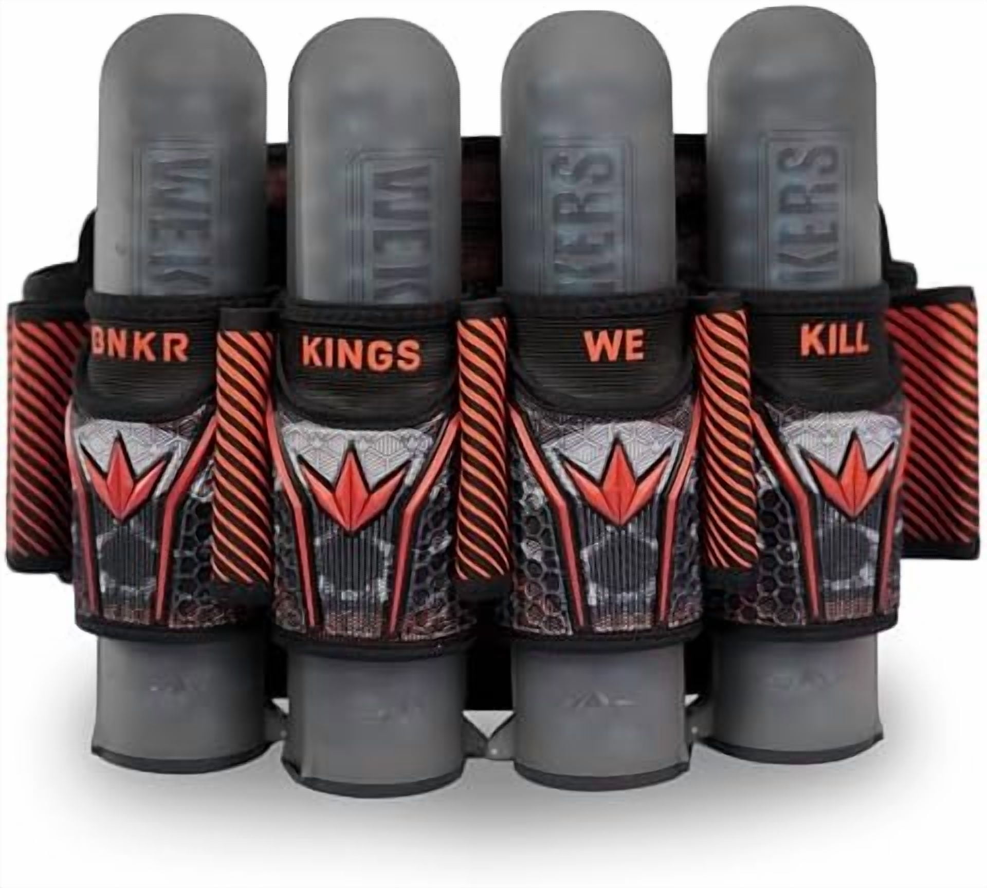 Bunkerkings Fly2 Skulls Paintball Pod Pack – Strapless Pack with 8 ESC Pods (4+7, )$$Sport ...