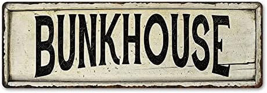 Bunkhouse Sign Farmhouse Signs Decor Art Country Decorations Rustic ...