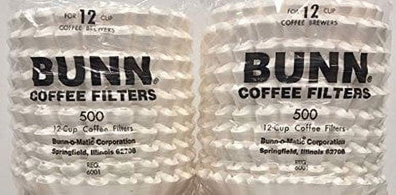Bunn 12 Cup Coffee Filters, White, 1000 Count, Part 20115.6 {Imported ...