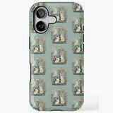 Bunnies Amongst the Flowers Soft Pastel Art iPhone Case 17 11 12 13 14 ...