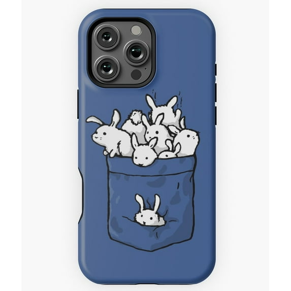 Bunnies Cute Rabbit Animal Design N7519 Phone Case for iPhone 17 16 15 ...