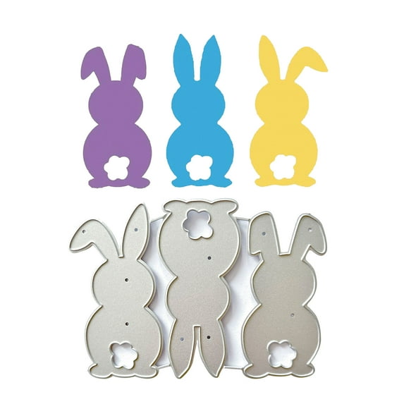 Bunnies Die Cut Decorative Embossing Paper Die Carbon Steel Cutting ...