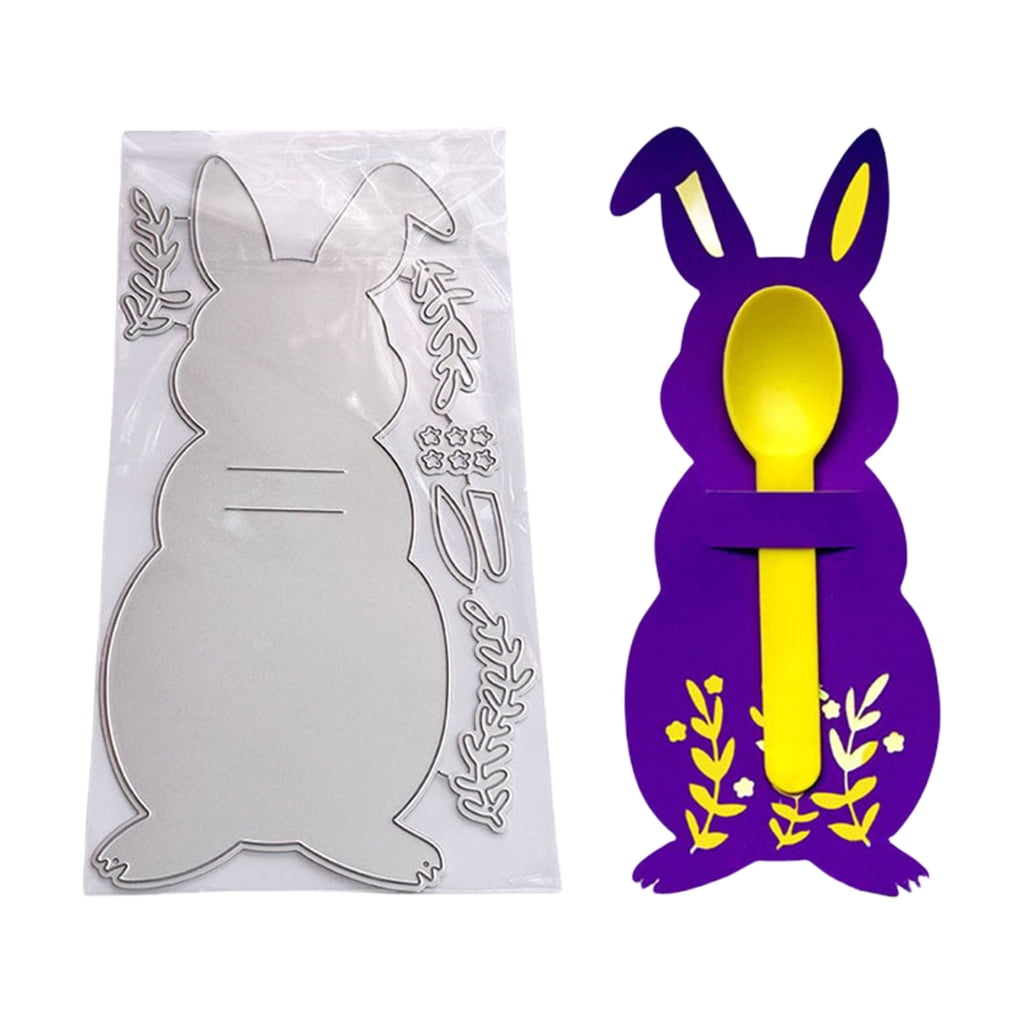 Bunnies Shape Embossing Cutting Dies for Card Making Scrapbooking Paper ...