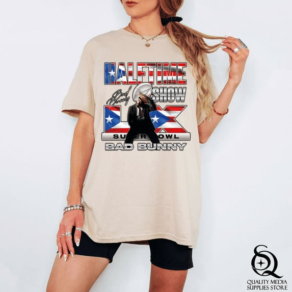 Bunny 2026 Halftime Show Shirt | Bunny Bowl T-Shirt | Football Game Day ...