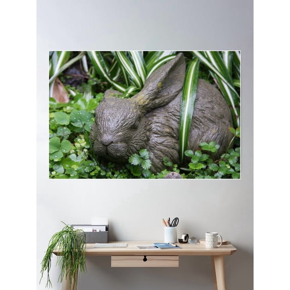 Bunny After The Rain Poster Wall Art Modern Wall Decor For Living Room ...