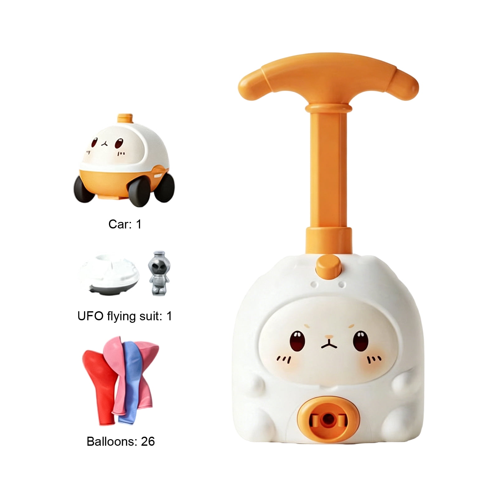 Bunny Air Powered Balloon Car Toys Kids Hobby Interactive Play Set with ...