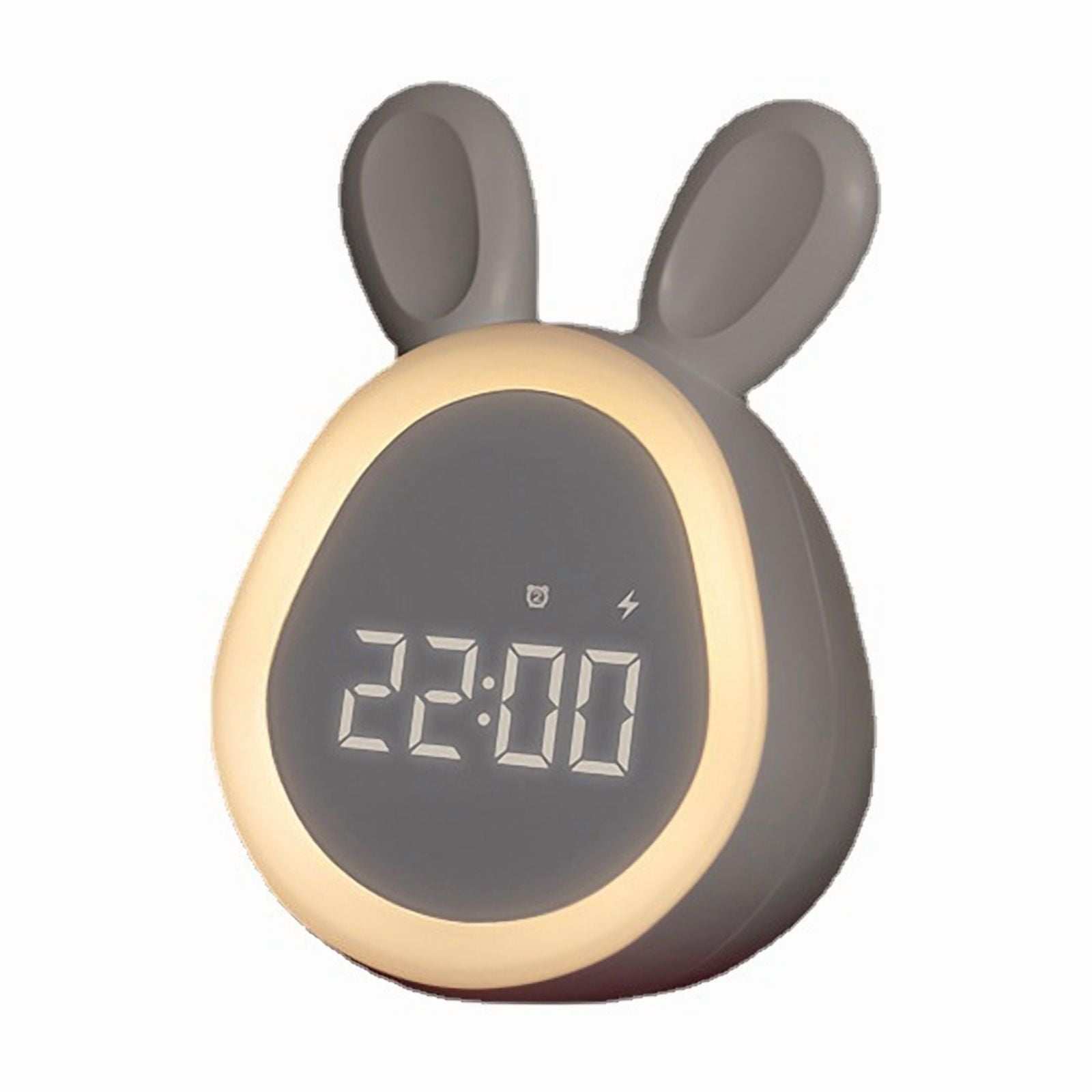Bunny Alarm Clock Night Light for Kids with Temperature Brightness ...