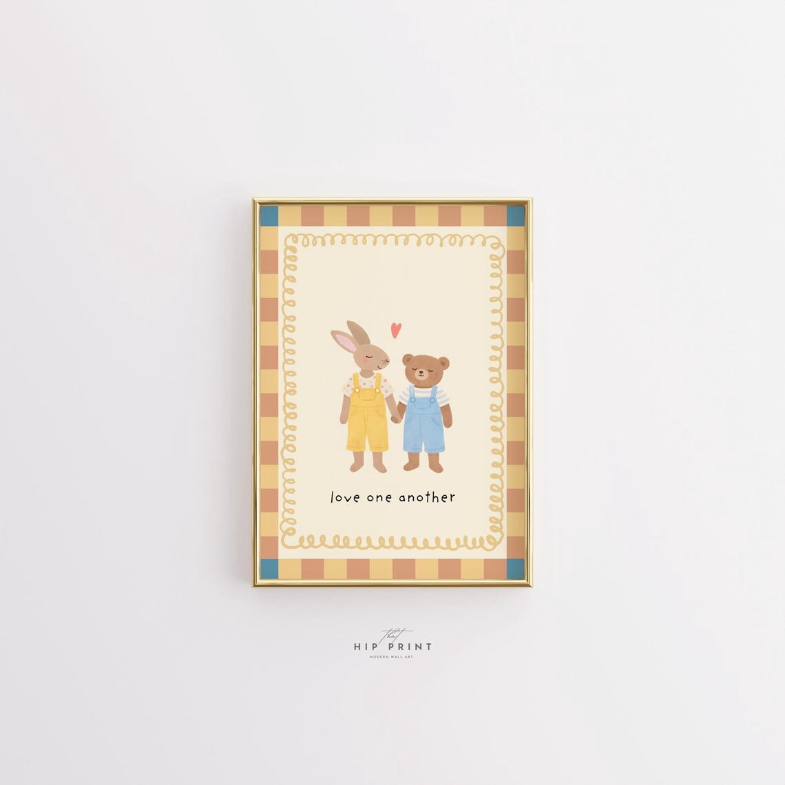 Bunny And Bear Nursery Print, Christian Room Decor, Unframed Paper ...