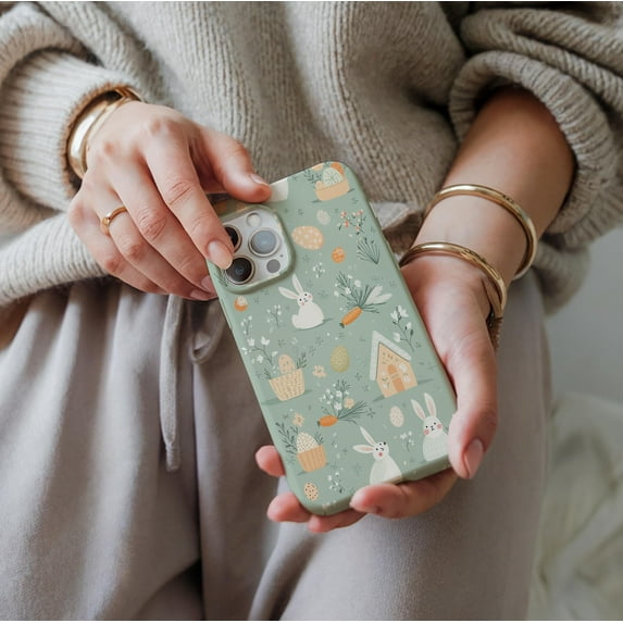 Bunny Animal Lover Phone Case with iPhone 17 through 11 Pro Max, Easter ...