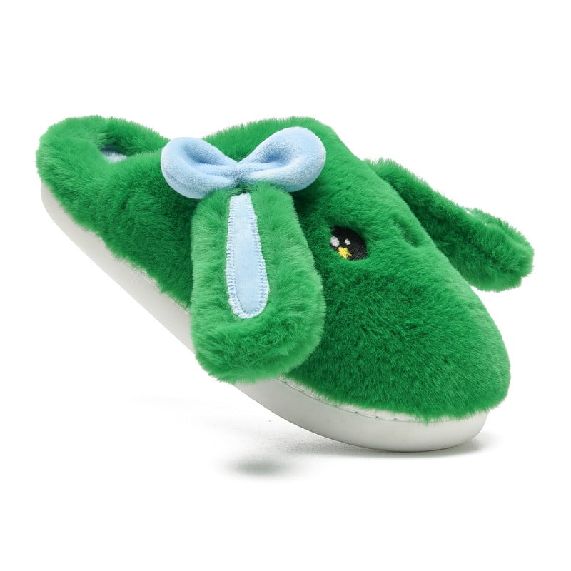 Bunny Animal Slippers for Women and Men, Cute Funny Fuzzy Plush Cartoon ...