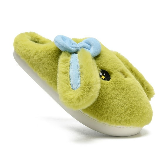 Bunny Animal Slippers for Women and Men, Cute Funny Fuzzy Plush Cartoon ...