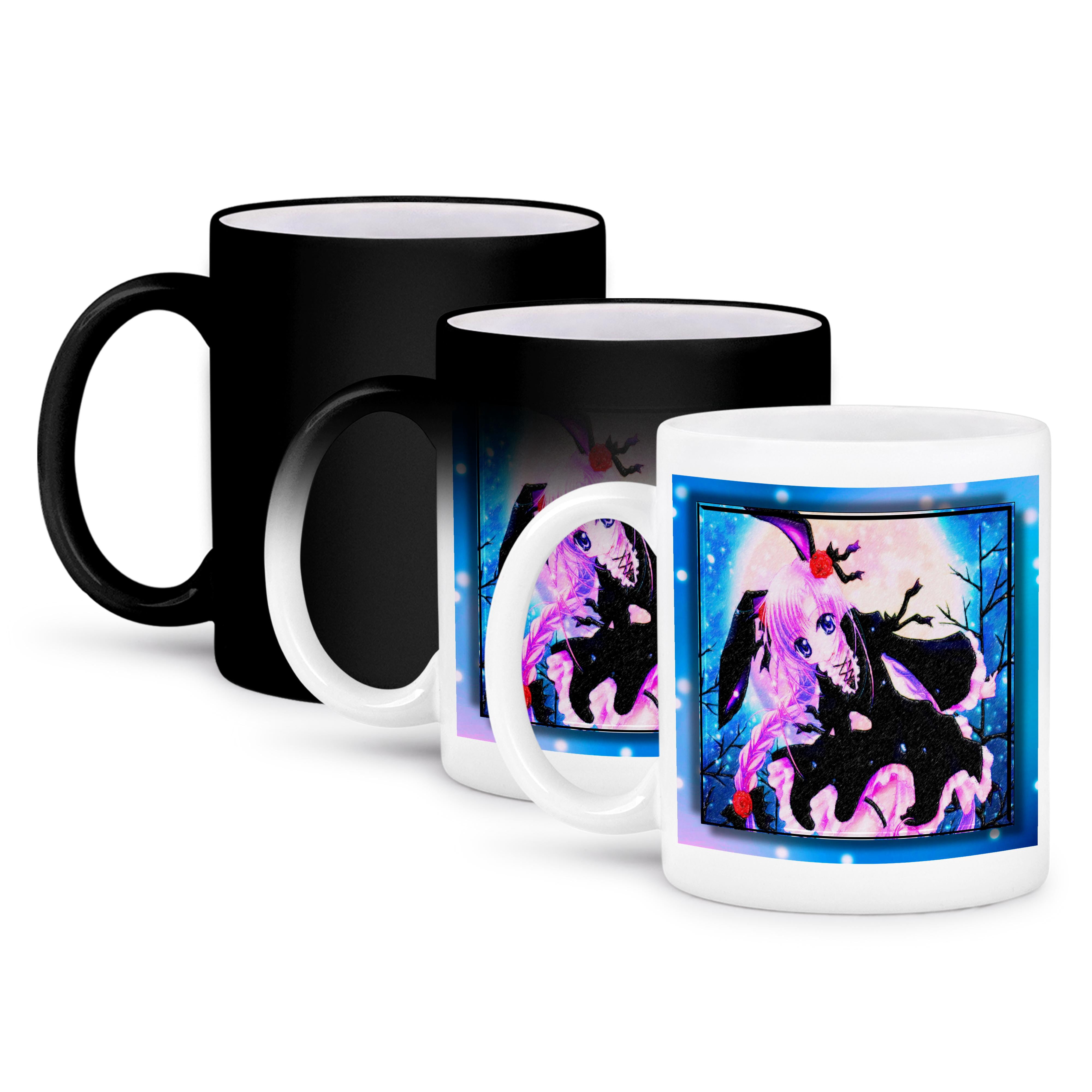 3dRose, Bunny Anime, 11oz Magic Transforming Mug - Walmart.com