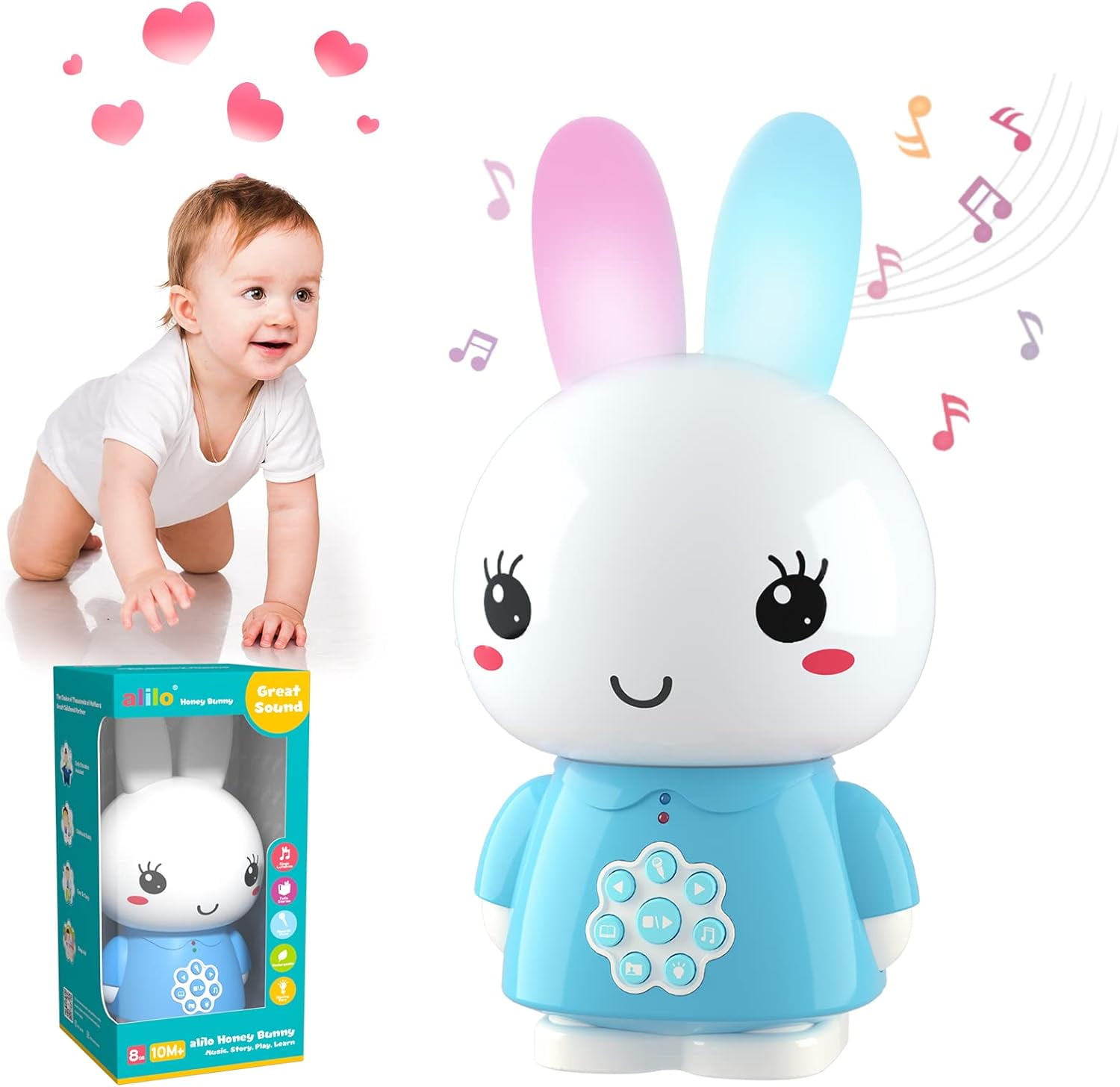Bunny Audio Player, Educational Toys for Imagination Building, Screen ...