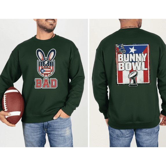 Bunny B0wl Sweatshirt, Halftime Show 2026 Sweatshirt, Benit0 Football ...