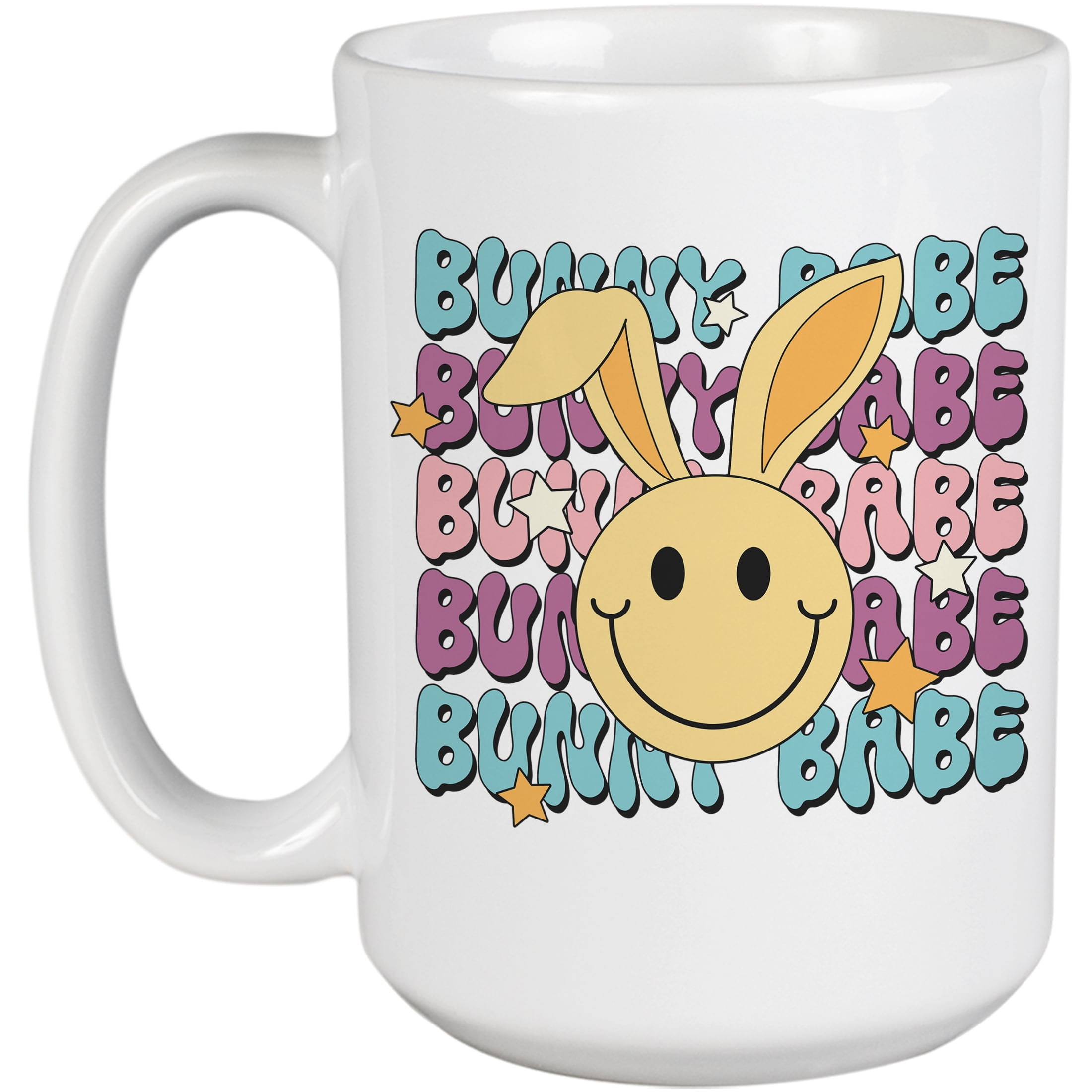 Bunny Babe, Retro Easter Sunday Rabbit Art Favor, Souvenir or Merch ...
