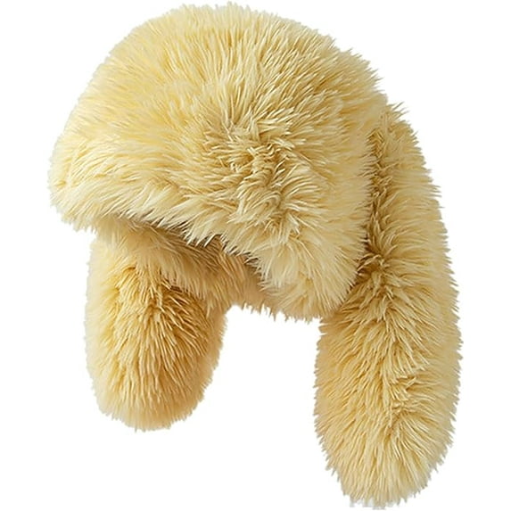 Bunny Beanie Hat for Women Men Y2k Cute Plush Beanie Fluffy Rabbit Ears ...
